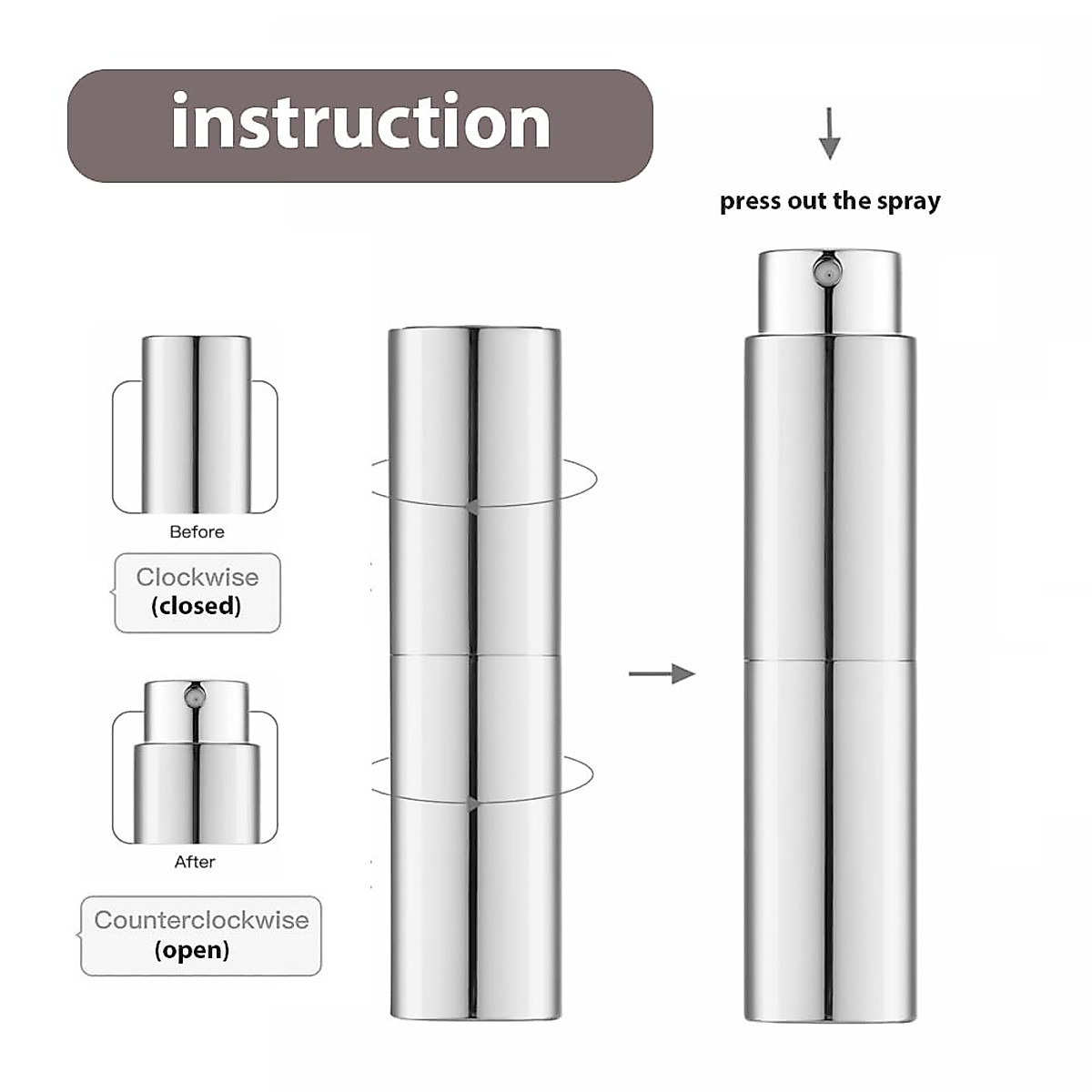 Ulirds Coffee Bean Dosing Cup and Spray Bottle Kit For Espresso,Coffee Bar Accessories,Ceramic Single Dosing Tray For Coffee or Tea .Portable Spray For Reducing Coffee Power Static (B-Bsilver)