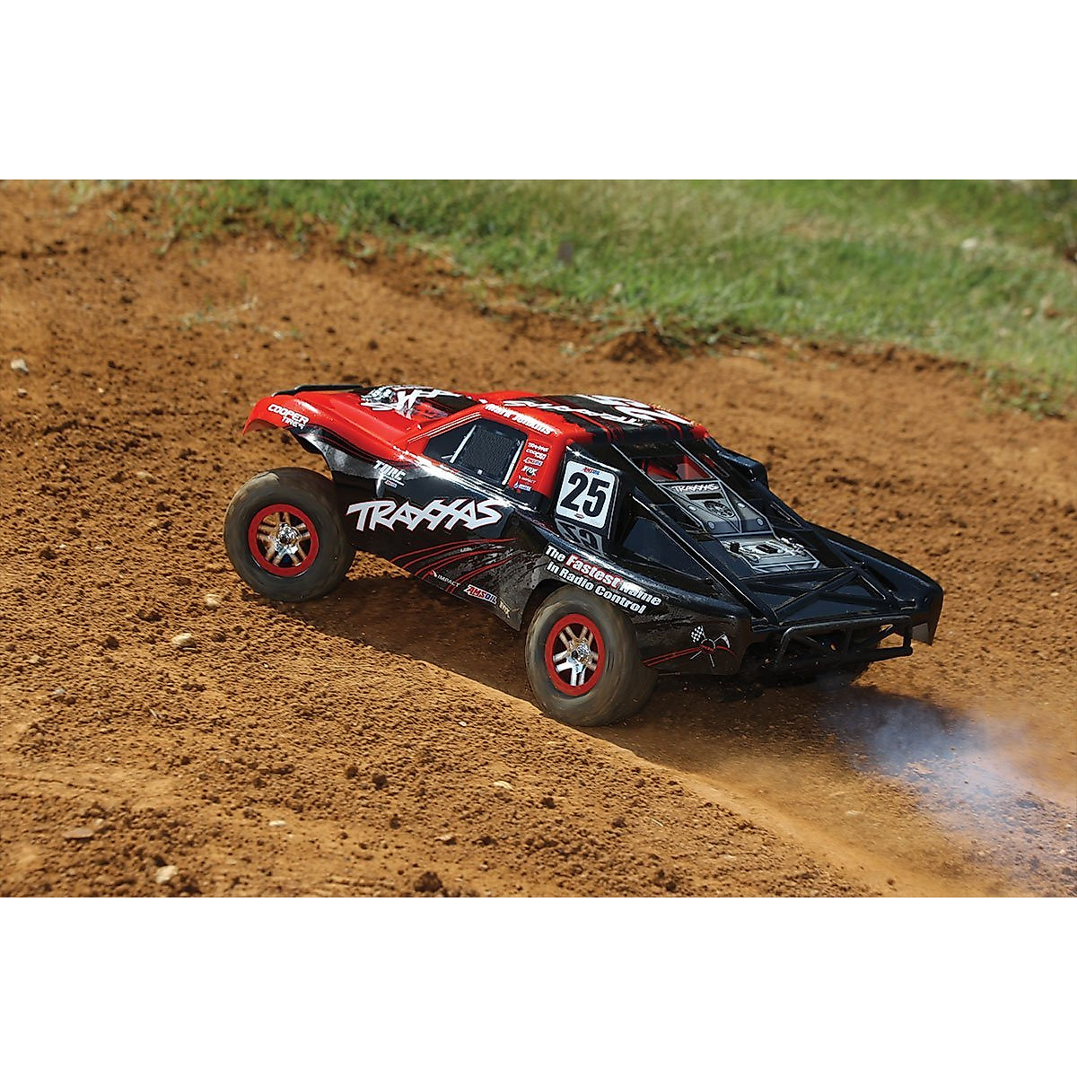 Traxxas Slayer Pro 4X4: Powered 4WD Short Course Racing Truck (1/10 Scale), Red/Black
