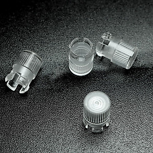 Lind Kitchen 12PCS 5mm Light Emitting Diode Holder Cap LED Lamp Socket for Lamp Bulb Bezel Mount Panel Display Protective Cover with Thread