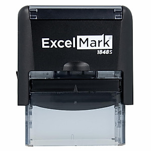 Custom Self Inking Rubber Stamp - Up to 4 Lines - with Refill Ink (A1848)