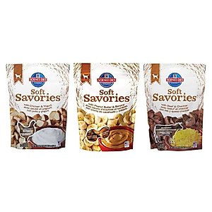 Hill's Science Diet Soft Savories Adult Dog Treat 3 Flavor Variety Bundle: (1) Soft Savories With Peanut Butter & Banana, (1) Soft Savories With Chicken & Yogurt, and (1) Soft Savories With Beef &