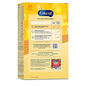 Enfamil NeuroPro Baby Formula, Triple Prebiotic Immune Blend with 2'FL HMO & Expert Recommended Omega-3 DHA, Inspired by Breast Milk, Non-GMO, Refill Box, 36.4 Oz (Packaging May Vary)