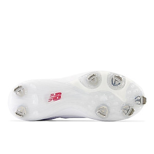 New Balance Women's FuelCell Fuse V4 Metal Softball Shoe, Optic White/Raincloud, 5.5