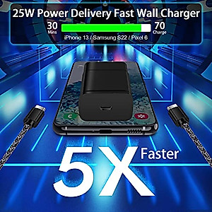 USB C Wall Charger,Super Fast Samsung A14 5G A54 S23 z fold 5 4 Charger Cube 25W for Samsung Galaxy z flip 5 4 S22 Ultra S21FE S20 A03S A13 A53 A34,Type C Android Charging Brick Box Base Power Adapter