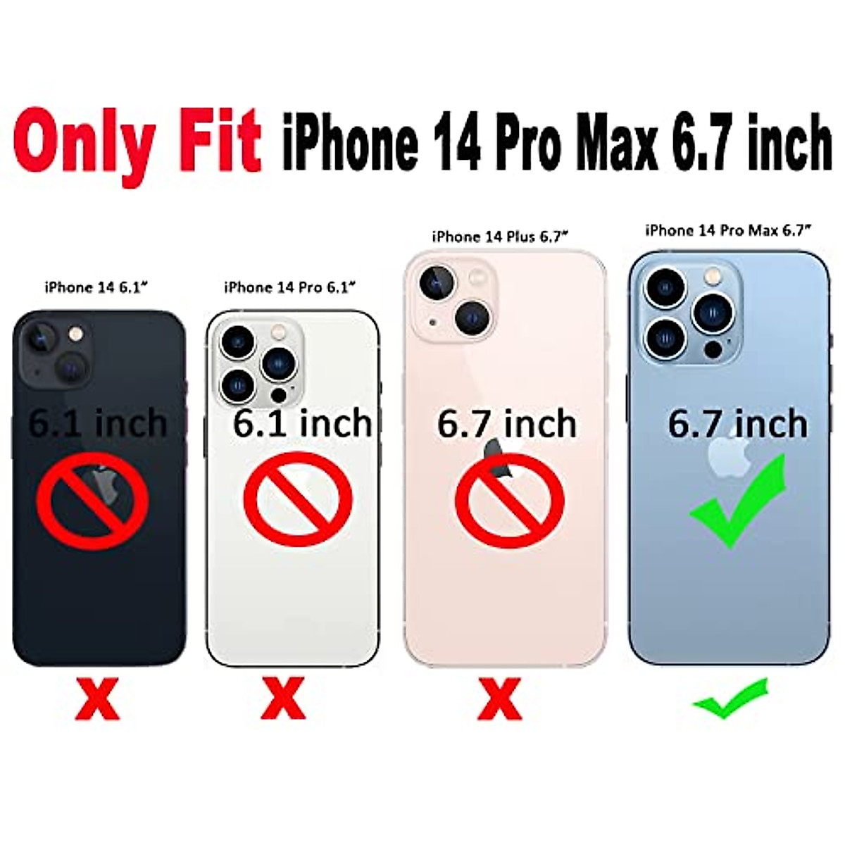 Qokey Compatible with iPhone 14 Pro Max Case 6.7",Cute Laser Gradual Bling Love Heart Glitter Clear+Translucent Card Soft Wave Frame Anti-Falling 3D Thick Shockproof Phone Cover(for 14 Pro Max 6.7")