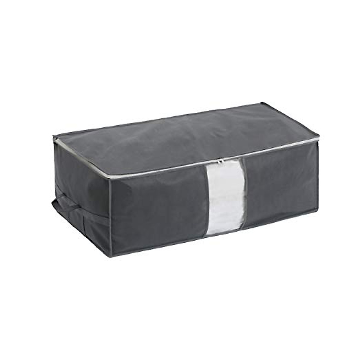 Surblue Under Bed Storage Organizer Large Capacity with Handle Clear Window (Gray)