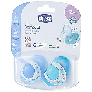 Chicco Physio Active Silicone Dummy Blue 12 Months 2 Pieces