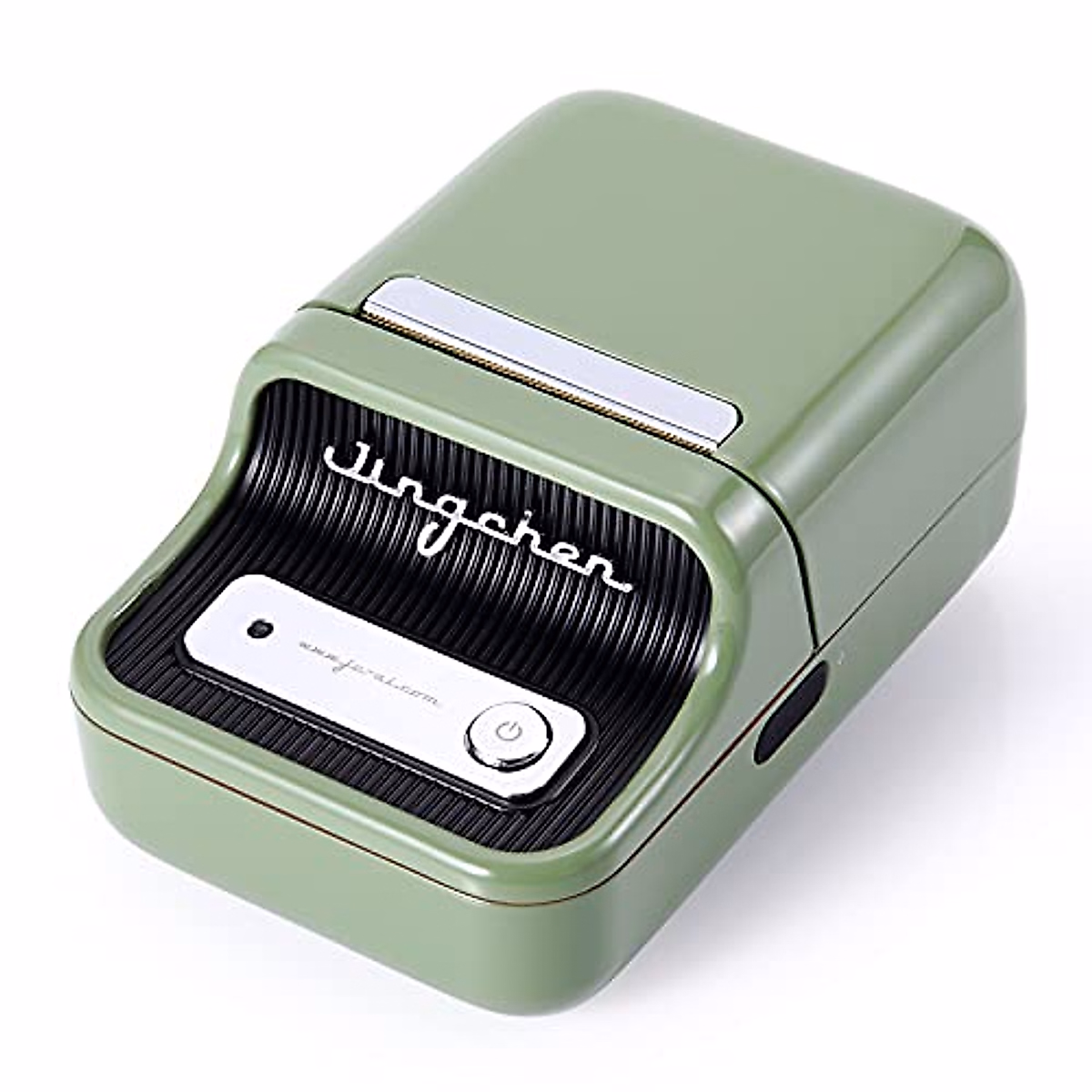 Hycodest Thermal Label Printer B21 Wireless Bluetooth Portable Printer Label Maker Machine with Tape (50x20 mm, 200 pcs) Compatible with Android & iOS System, Green