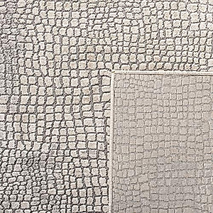 SAFAVIEH Meadow Collection 5'3" x 7'6" TaupeGrey MDW184E Modern Abstract Area Rug