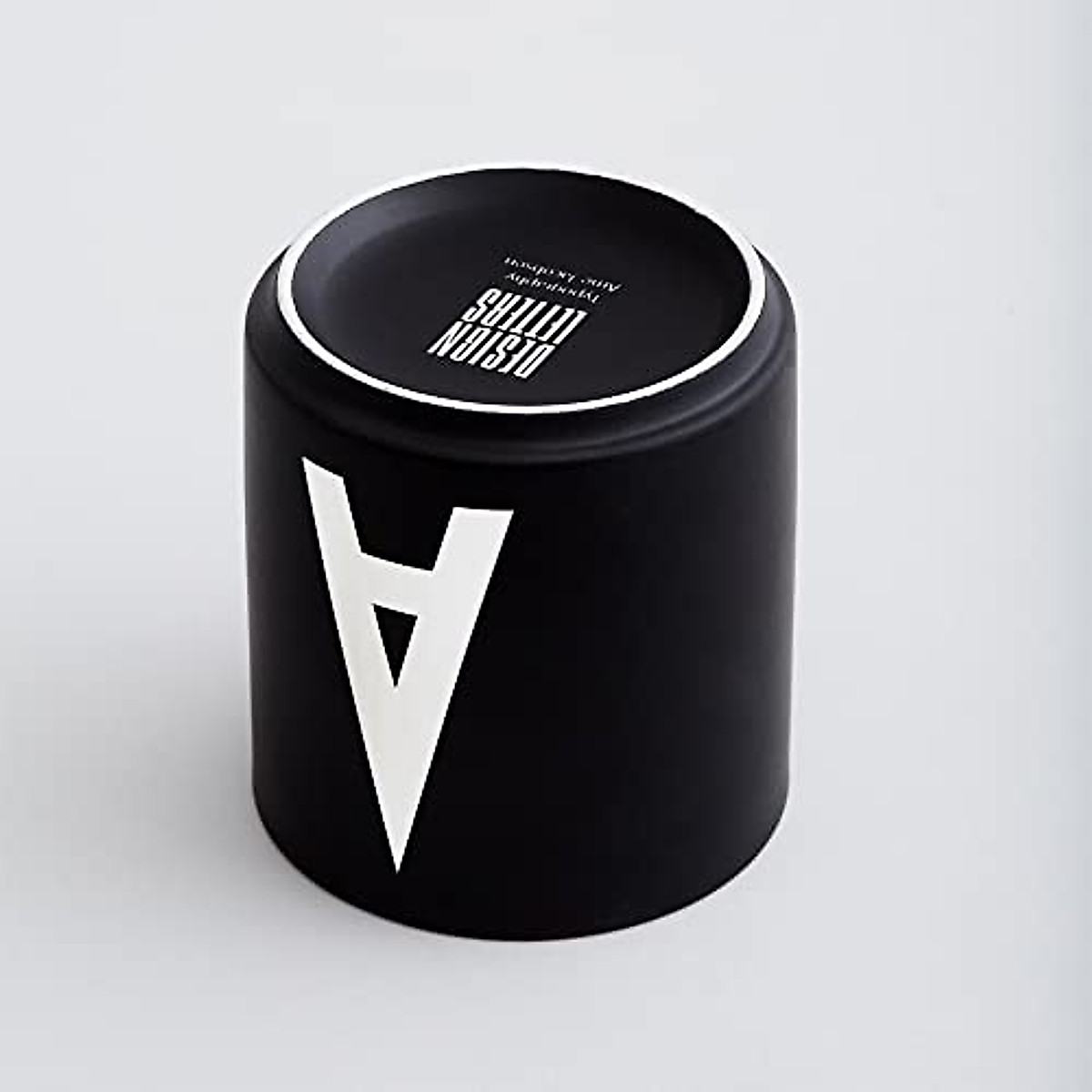 Design Letters Coffee Mug Initial A-Z | Monogram Coffee Mug for Men, Women 11 Oz | Porcelain Mugs Gifts for Women Wife Mom Friends | Thank You Gift for Daughter, Coworkers| Novelty Tea Cup, Black Mug