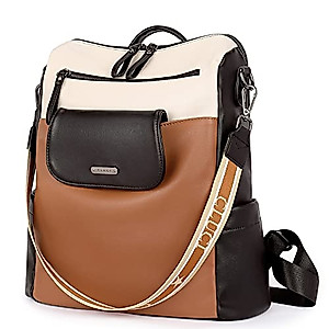 CLUCI Backpack Purse for Women Leather Large Backpack Fashion Designer Convertible Travel Daypack Purses