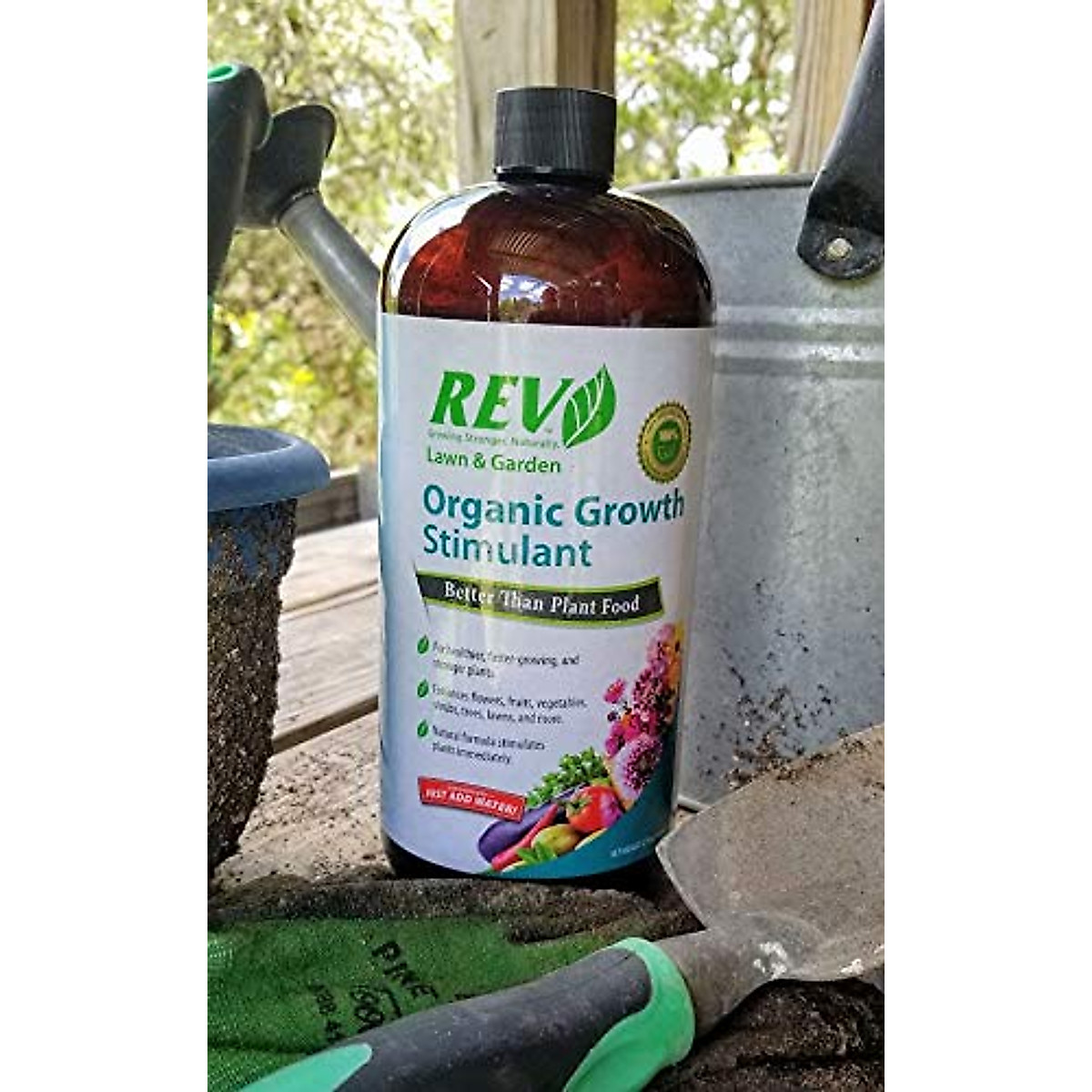 Organic REV Natural Plant Food 32 Ounce for Healthier Plants