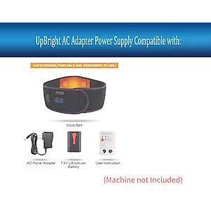 UpBright 8.4V AC/DC Adapter Compatible with Cueheat CH65 BM-008 BM008 Heating Pad Back Brace SWB03 SWB04 7.4V 2A Lithium Ion Li Polymer Battery Pack KYL-00841500M 8.4VDC 1.5A Power Supply Cord Charger
