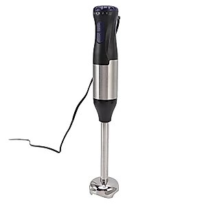 Hand Blender Set, 1000W 5 Speed Electric Handheld Hand Mixer Stick with 500ML Ground Meat Bowl, 700ML Grinding Cup, Stainless Steel Stick Blender Food Processor for Egg Food Juicing Meat Mixing