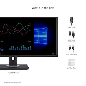 ViewSonic VG3456 34 Inch 21:9 1440p Monitor with Ergonomics Design, USB C, FreeSync, Docking Built-in (Renewed)