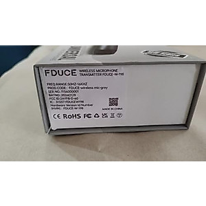 FDUCE Wireless Microphone, Karaoke Mic, UHF Handheld Dynamic System with Rechargeable Receiver for Party, Church, Meeting, Wedding, 260ft (Grey)