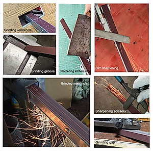 SYCOOVEN Sanding Belts Angle Grinder Belt Sander Attachment Replacement, DIY Mini Angle Grinder Modified Sand Belt Machine Accessories Tool for Model 100(as Shown)