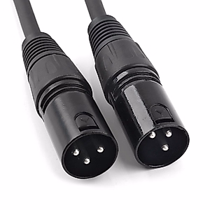 DISINO XLR Splitter Cable, 3 Pin XLR Female to Dual XLR Male Patch Y Cable Balanced Microphone Splitter Cord Audio Adaptor- 1.5 Feet