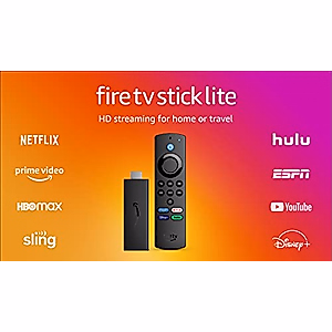 Fire TV Stick Lite, free and live TV, Alexa Voice Remote Lite, smart home controls, HD streaming