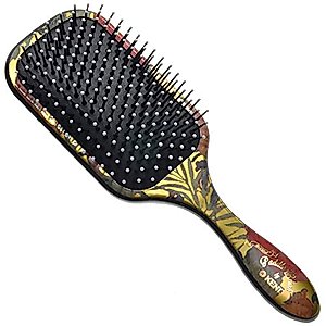 Kent LPB1 Large Paddle Cushioned Hair Brush - Grooming, Detangling, & Smoothing Floral Print - Best Everyday Brush For Medium to Long Hair