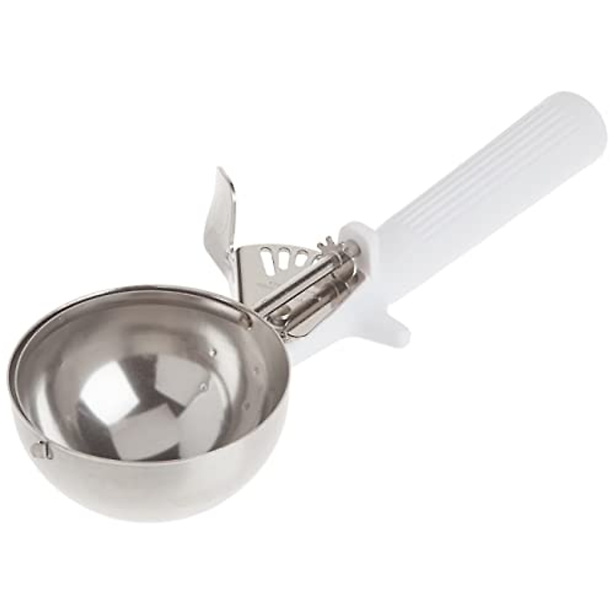 Winco ICOP-6 Ice Cream Disher with White Handle, Size 6, 5.5 ounces, Stainless Steel