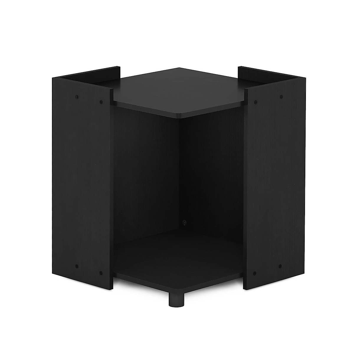 Furinno Peli Multipurpose End Table with Storage, Americano, Cube