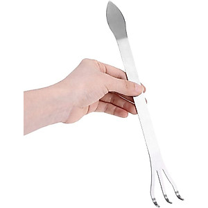 Honiwu Root Rake for Bonsai, Stainless Steel 3-Prong Loosen Soil Bonsai Tree Tools with Ergonomic Handle for Garden Lawn