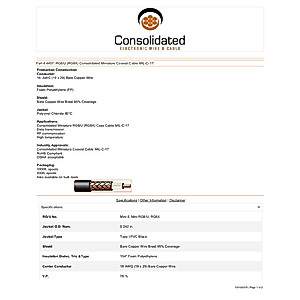 Antenna Extension Cable CB Ham and Marine Radio VHF AIS N Female PL259 Male Mini8 RG8x UHF RF Connectors Made in The U.S.A. 6 Ft