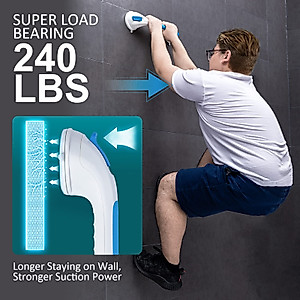 TAILI Shower Grab Bar Suction Grab Bars for Bathtubs and Showers for Elderly, Shower Grab Bars for Seniors Bathroom Safety Handle for Elderly, Handicap Balance Assist Bath Handle No Drilling Removable