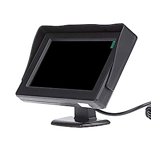 E-KYLIN 4.3" Car Auto Monitor LCD Screen Dash Mounting Stand, 12-24V Wide Input Universal for Truck Auto 2 RCA Video Input for Backup Camera/Rear View/DVD/Media Player