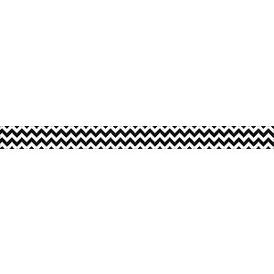 Teacher Created Resources 73174   Black & White Chevron Double-Sided Border