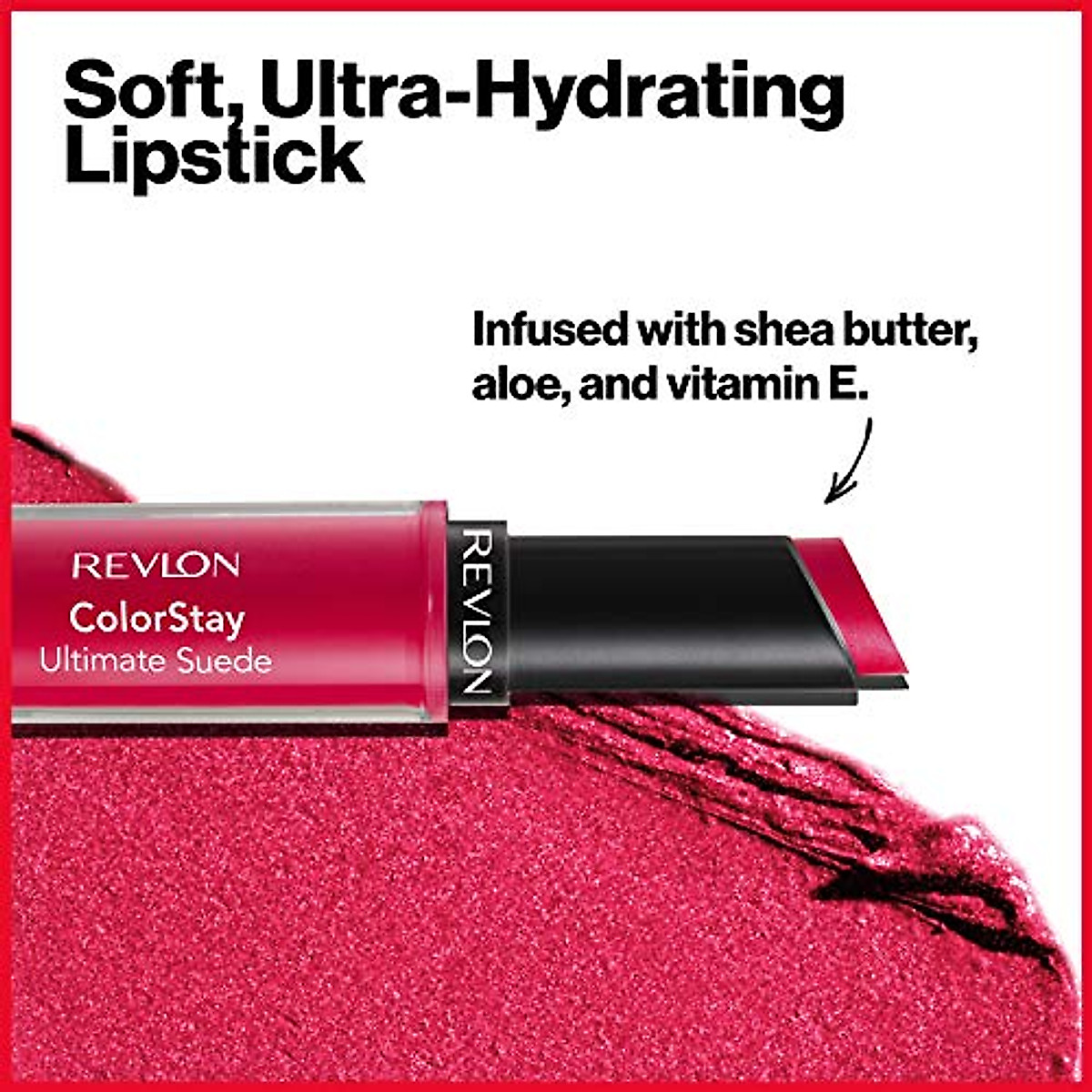 REVLON Lipstick, ColorStay Ultimate Suede Lipstick, High Impact Lip color with Moisturizing Creamy Formula, Infused with Vitamin E, 093 Chic, 0.09 Oz