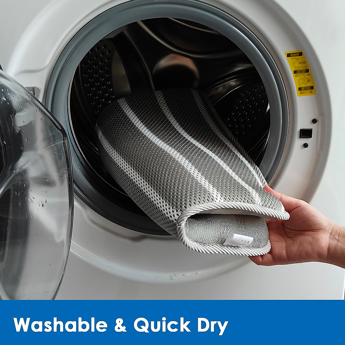 AEROiVi Office Chair Cushion, Non-Slip Car Seat Cushion with 3D Airmesh Pad Easy to Wash Breathable for Long Sitting for Relief and Comfort Square