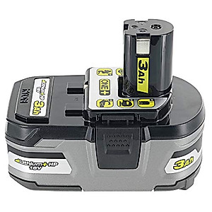 Ryobi P191 3.0 Amp Hour High Capacity Lithium Ion Battery w/ Cold Weather Performance and LED Power Indicator (Charger Not Included / Battery Only)