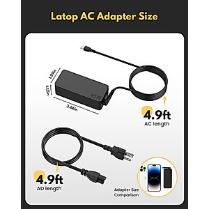 USB C Charger for Nintendo Switch, 45W AC Adapter Cable for Switch Lite/OLED/Steam Deck/TV Dock Mode, Power Supply Cord for Tablets/MacBook Pro/iPad/Laptop 15V 3A Fast Charging