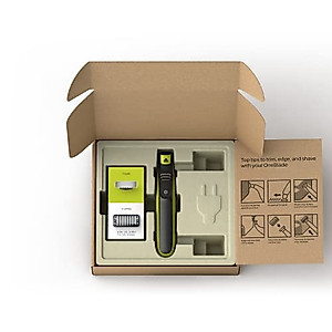 Philips Norelco OneBlade Hybrid Electric Trimmer and Shaver, Frustration Free Packaging, QP2520/90
