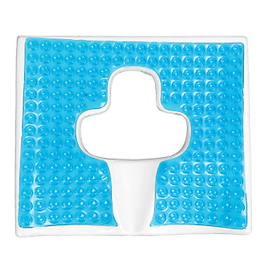 Anti Bedsore Pad, Triangular Slope Design Bedridden Patient Cushion T Shaped Opening 45x38x7cm Size Fiber Material for Wheelchair Stool