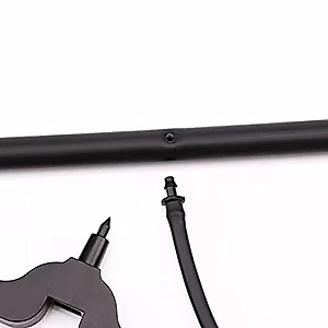 La Farah Universal 1/4" Barbed Coupling Fittings 100 -Pack, Fit of 1/4" Drip Tubing, Drip Irrigation Accessories Barbed Couplers,Black