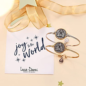 Luca + Danni Nativity Bangle Bracelet For Women - Brass Tone Regular Size Made in USA