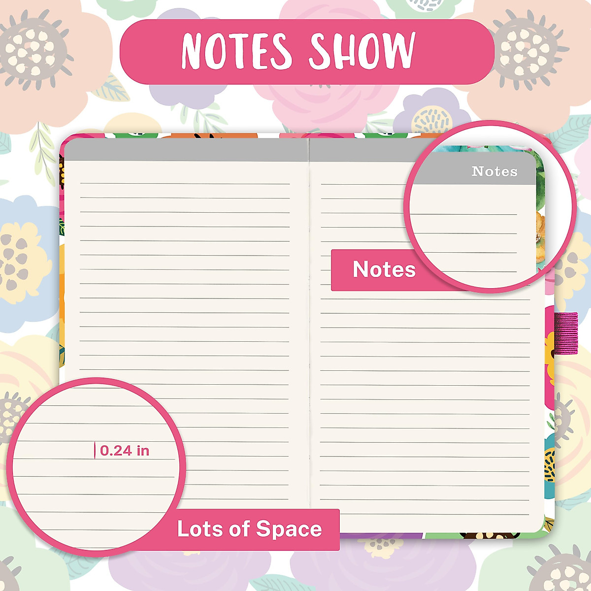 Pocket Planner/Calendar 2024-2027 - Monthly Pocket Planner/Calendar, Jul. 2024 - Jun. 2027, 3.8" x 6.4", 3 Year Monthly Planner, 63 Notes Pages