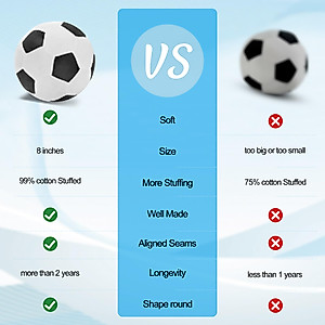 Soccer Ball Plush Baby Room: Soft Boy Stuffed Pillow Toys - Play Sports Throw Decor 6-12 Months