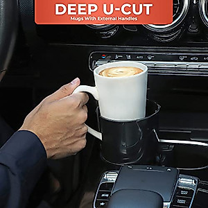 Smart Kup Car Cup Holder Expander - Fits Hydro Flasks 32/40 oz, Nalgene, Yeti & Large Bottles up to 3.8 inches Wide - for Car up to 3.2 Inches Wide