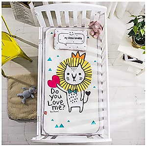 Amadon Foldable Sleeping Mats Cute Printing Summer Cooling Sleeping Mat Pad with Pillow Breathable Rest Mat for Baby Toddler Children Bed,I,47.2x23.6 inch / 120x60 cm