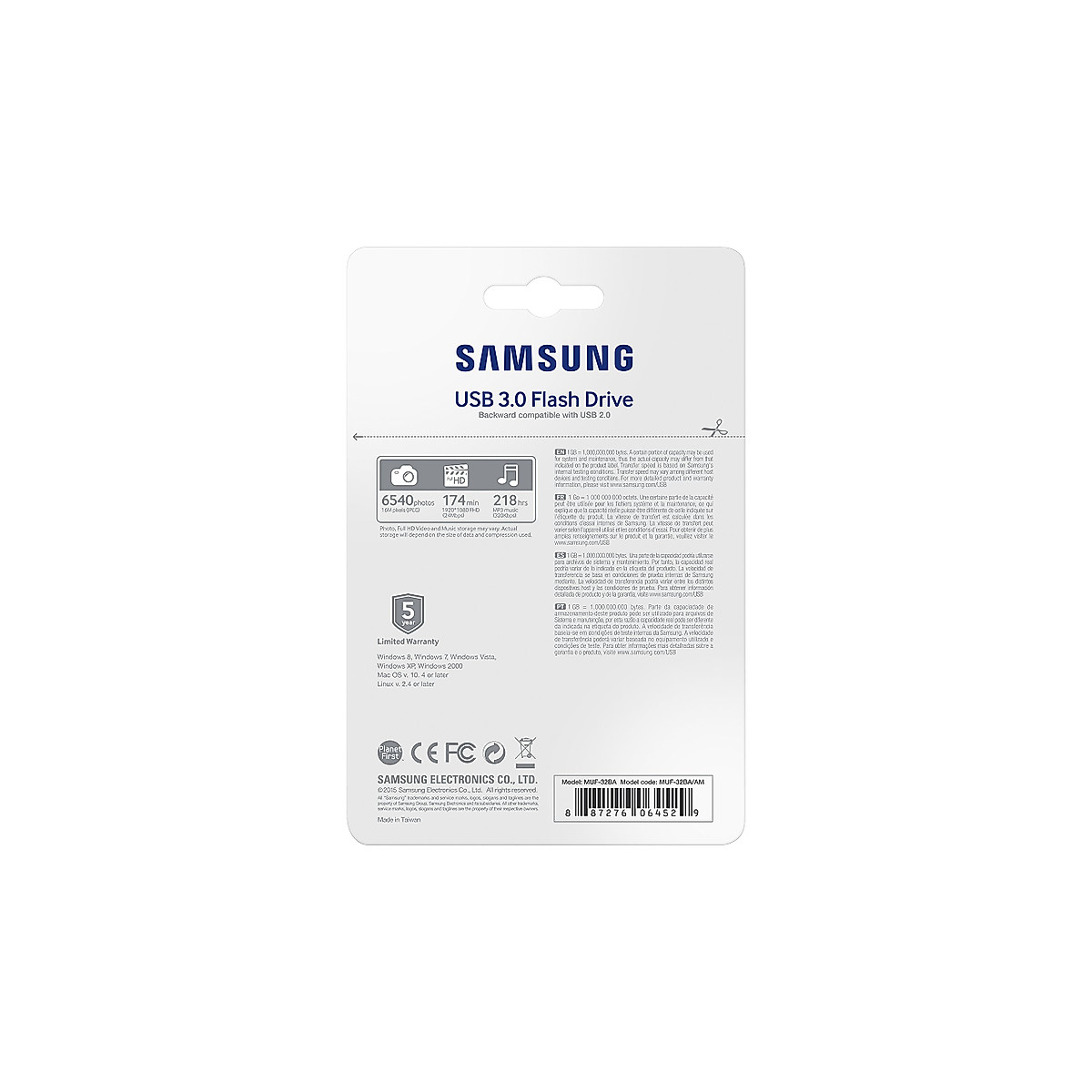 Samsung 32GB BAR (METAL) USB 3.0 Flash Drive (MUF-32BA/AM)