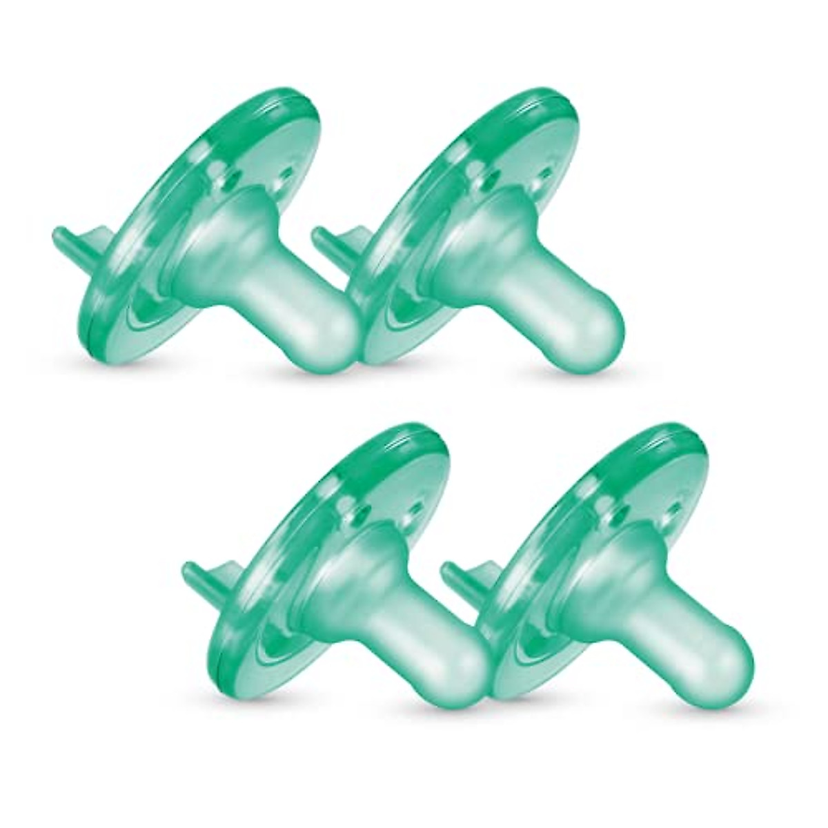 Philips AVENT Soothie Pacifier, 0-3 Months, Green, 4 Pack, SCF190/41