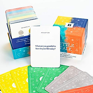 BestSelf Little Talk Deck - Kids Conversation Cards for Families with 50 Prompts