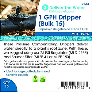 Mister Landscaper 1 GPH PC Dripper (Bulk 15)