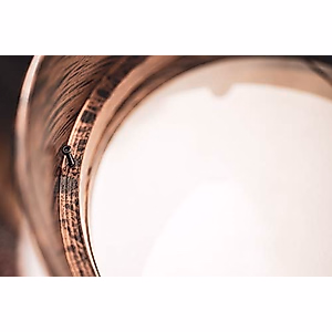 Meinl Percussion 14" Frame Drum, Extra Deep Shell Irish Bodhran-NOT MADE in CHINA-Goat Skin Head, Brown Burl, 2-YEAR WARRANTY, FD14IBO