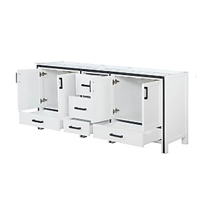 Bell+Modern Augustine 80 in W x 22 in D White Double Bath Vanity