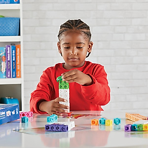 hand2mind Numberblocks MathLink Cubes 11-20 Activity Set, 30 Numberblocks Activities Linked to TV Episodes, 155 NumberBlocks MathLink Cubes, Numberblocks Toys, Math Cubes, Homeschool Supplies